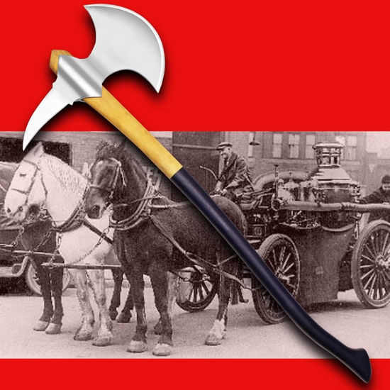 19th Century Fire Axe with Wood Shaft