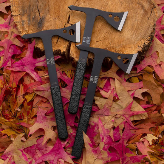 Set of 3 Cobra Steel Throwing Axes w/ Belt Sheath - AtlantaCutlery.com