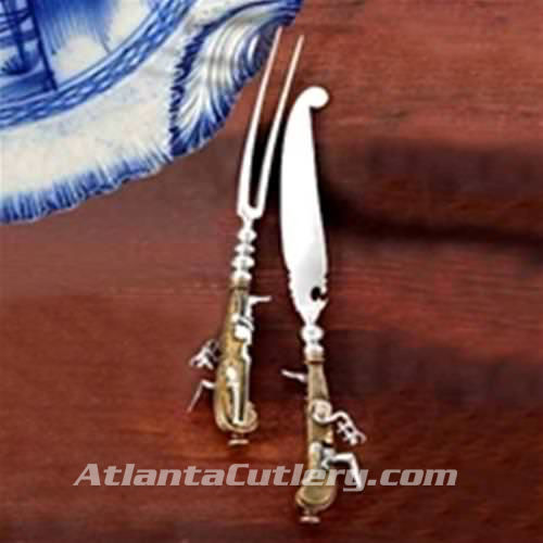 Flintlock Knife & Fork Gun Set