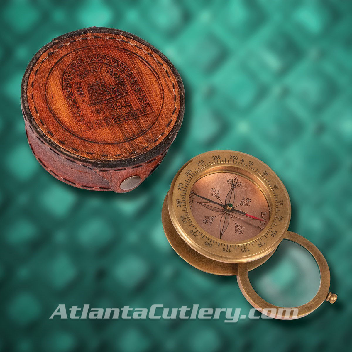 Mary Rose Commemorative Compass and Magnifier by Atlanta Cutlery