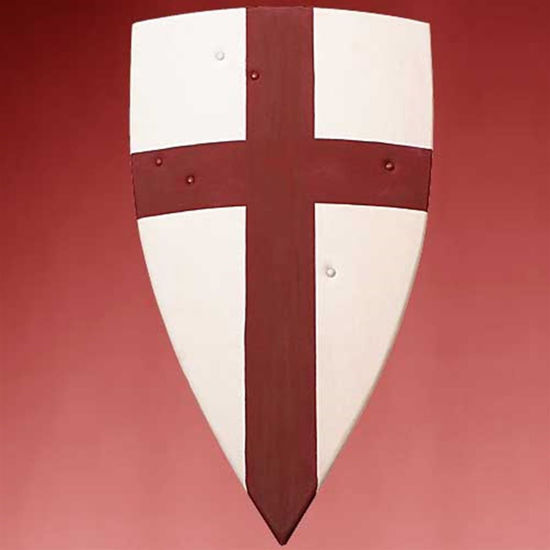 Crusader Curved Wood Shield - Museum Replicas