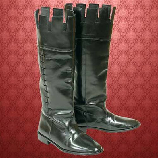 Castle Top Leather Boots – MuseumReplicas.com