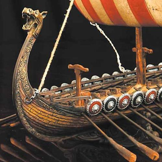 Viking Longship Statue "Drekar"