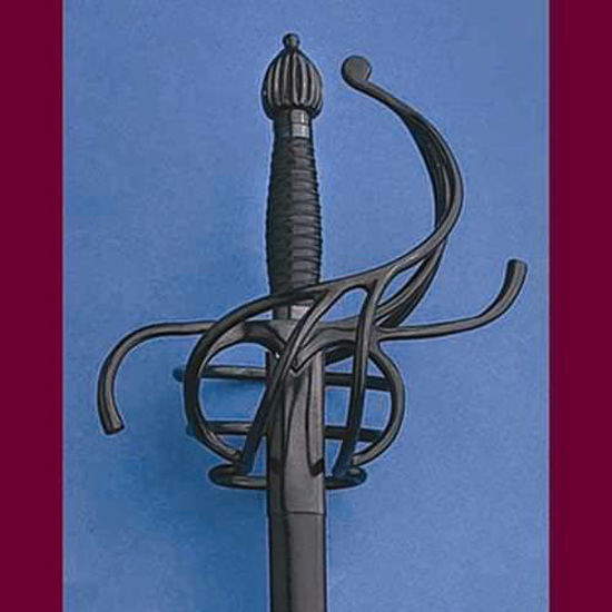 Swept Hilt Rapier Black Basket