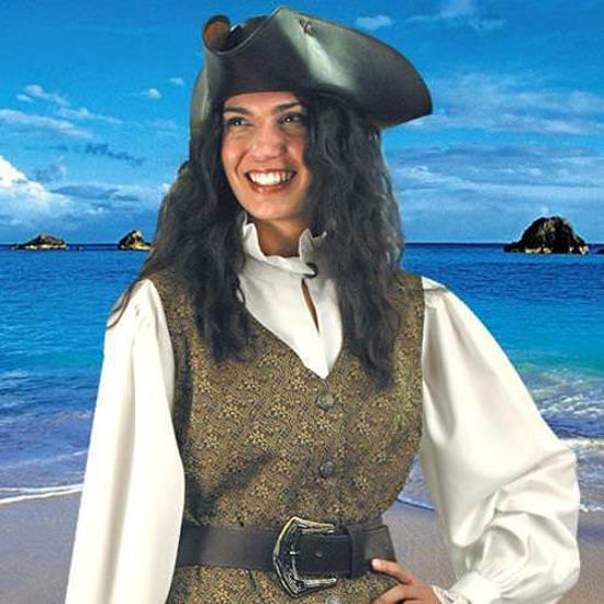 Mary Read Pirate Vest | Pirate Costume - Museum Replicas