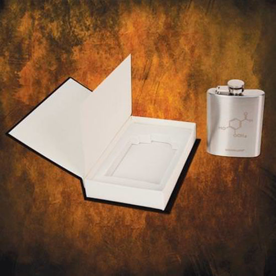 Steampunk Chemistry Book Flask