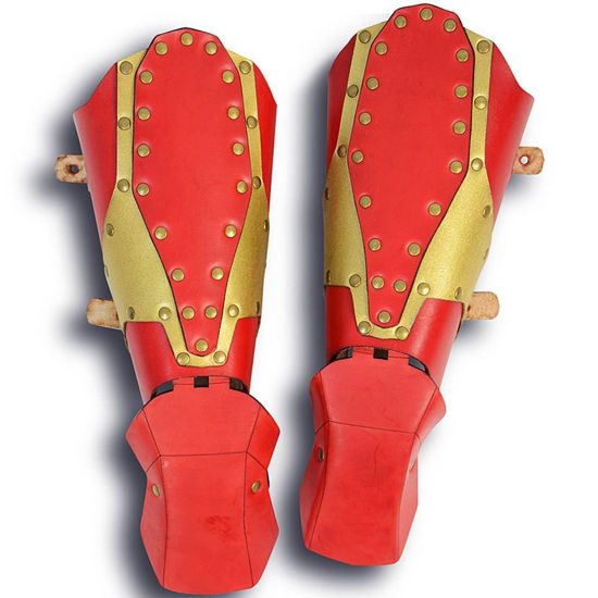 LARP Iron Warrior Leather Fantasy Vambraces