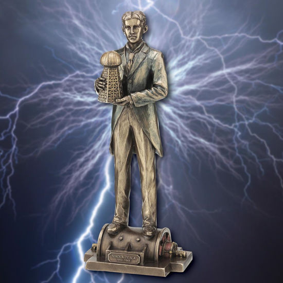 Nikola Tesla Cold Cast Resin Bronze Statue