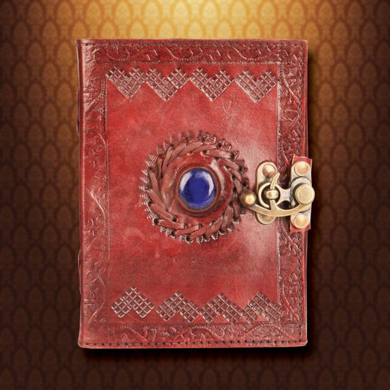 Medieval Lapis Stone Leather Journal | Museum Replicas