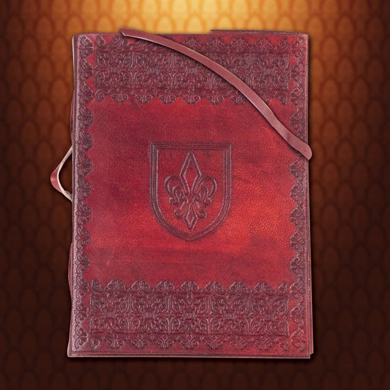 Fleur de Lis Leather Journal - Museum Replicas